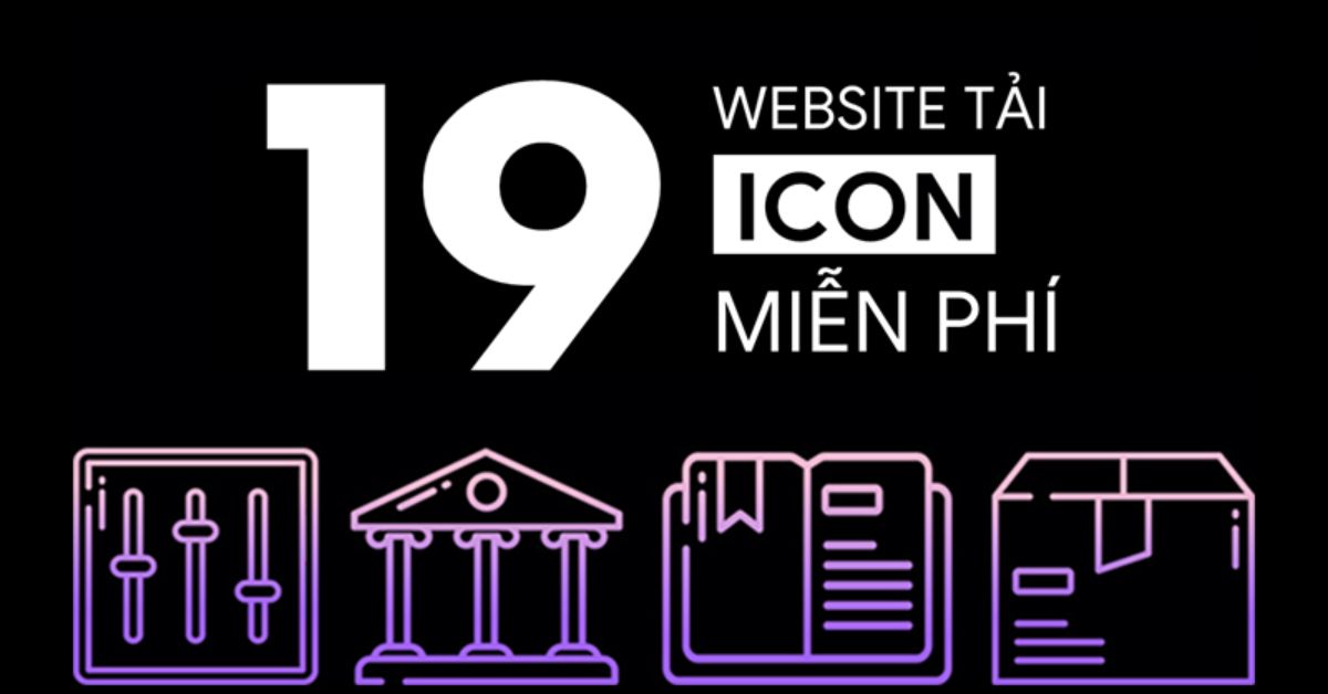 19 trang web tải icon miễn phí tốt nhất cho dân thiết kế